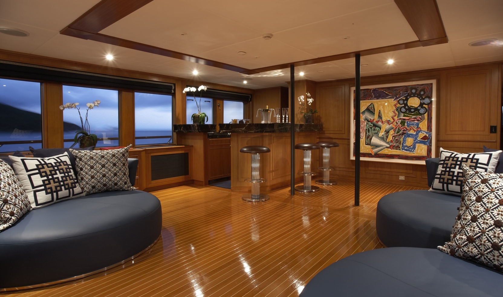 Outstanding 62m Feadship Motor Yacht POSITIVE CARRY underway — Yacht ...